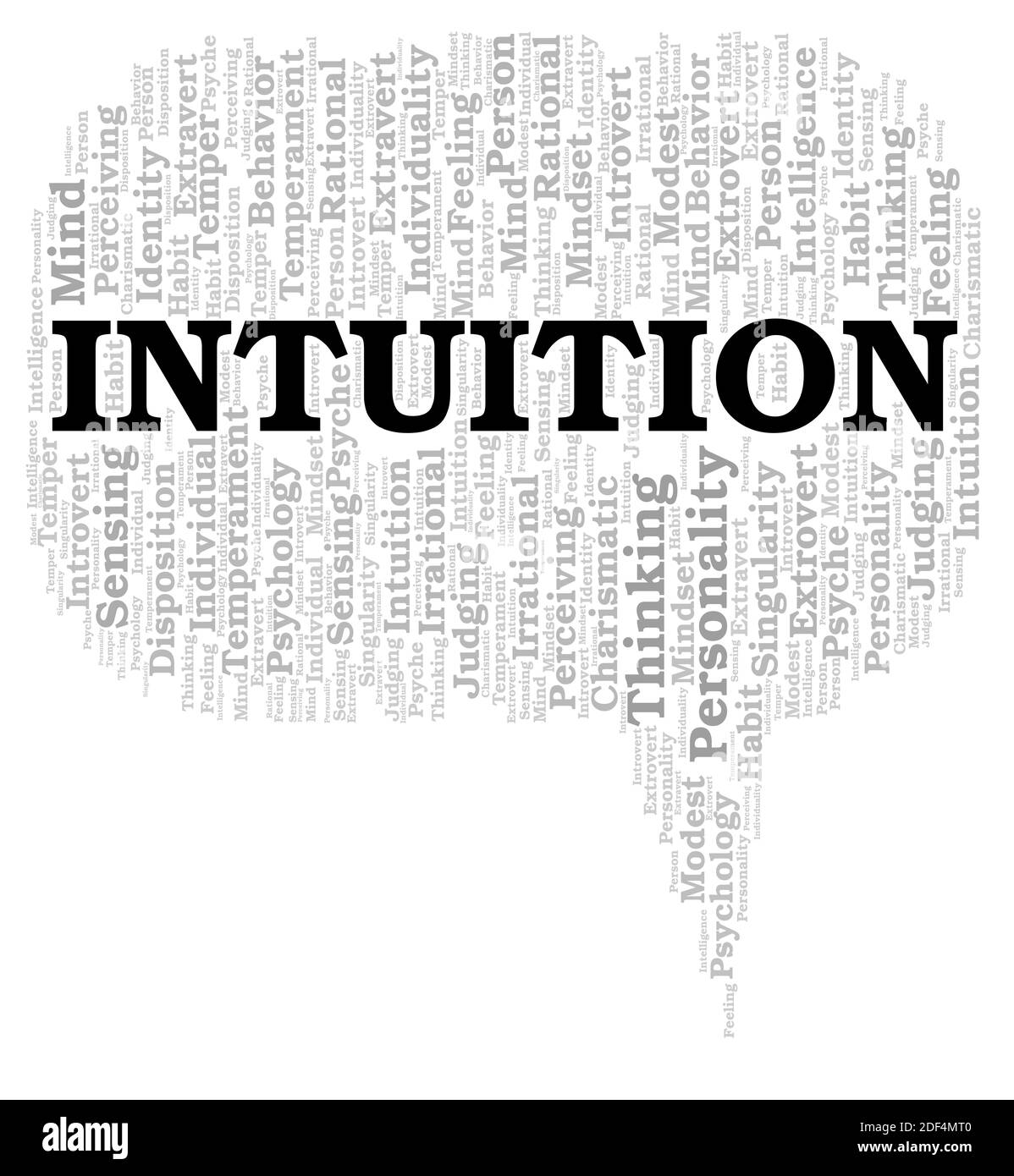 Personality word cloud concept Black and White Stock Photos & Images ...