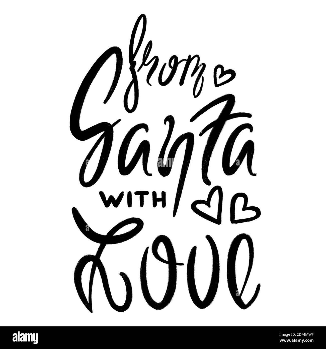 Merry christmas from santa Black and White Stock Photos & Images - Alamy
