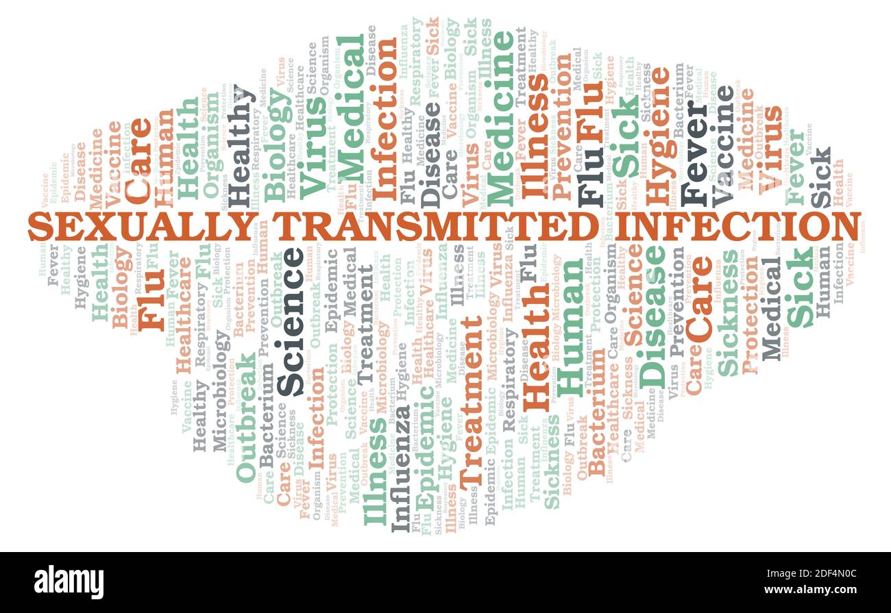 Sexually Transmitted Infection typography word cloud create with text ...