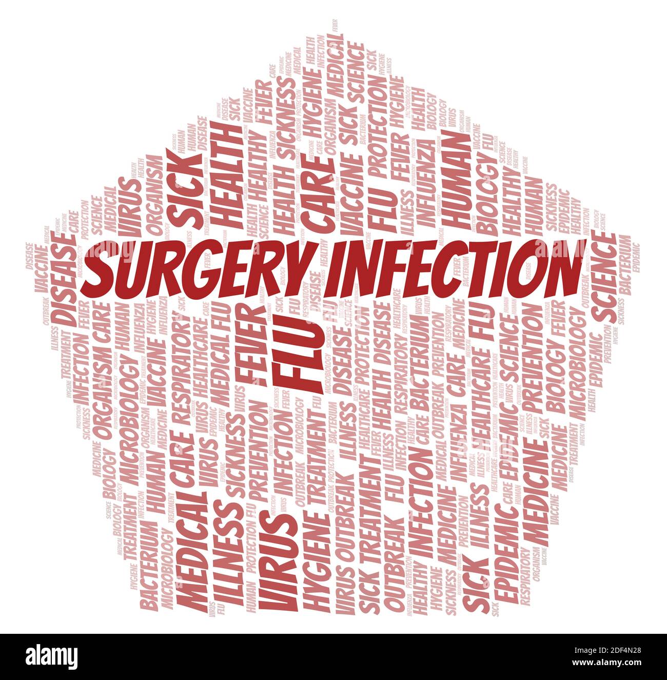Surgery Infection typography word cloud create with text only Stock Photo - Alamy