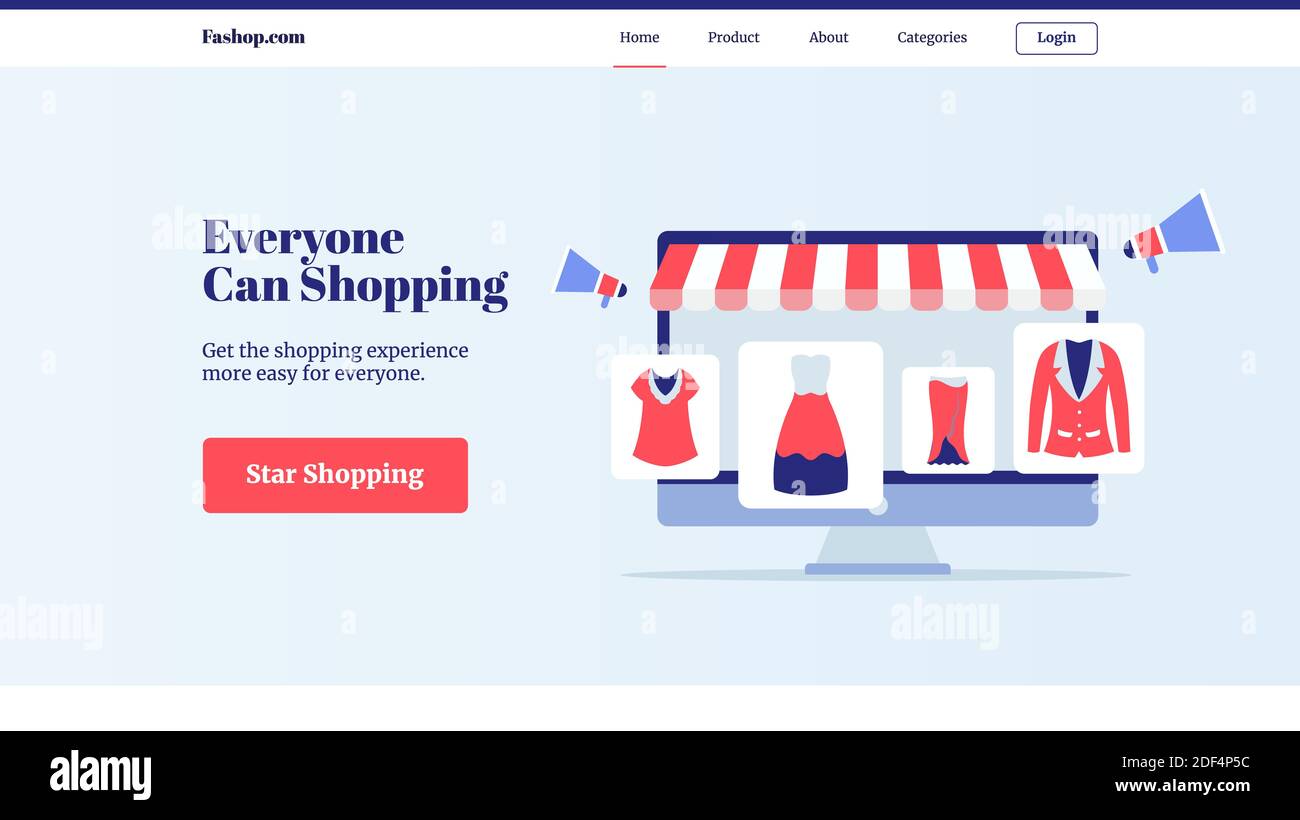 everyone can shopping clothing set collection in display computer ...