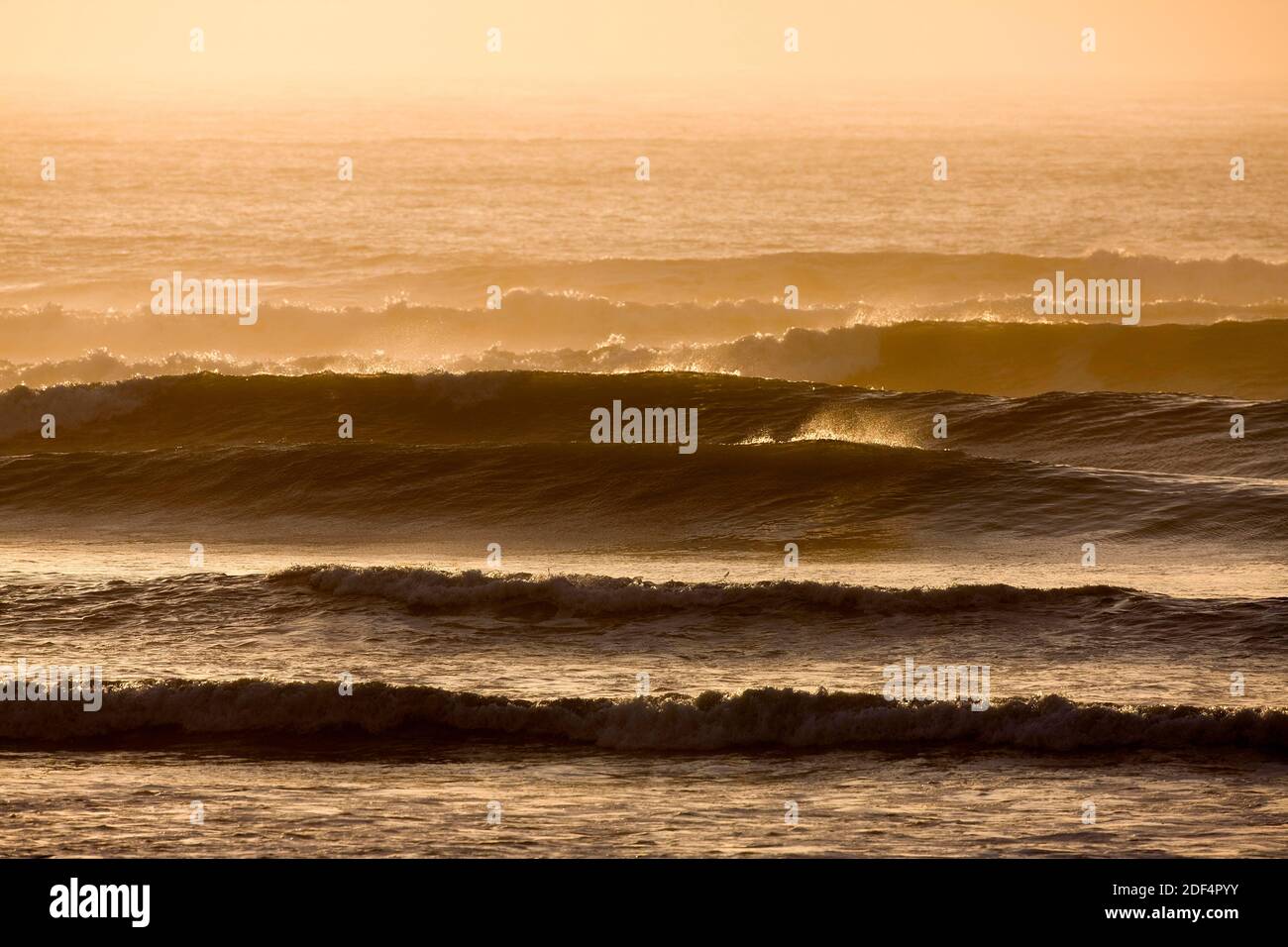 Waves in Atlantic Ocean, Beach at Cape Cross in Namibia Stock Photo - Alamy