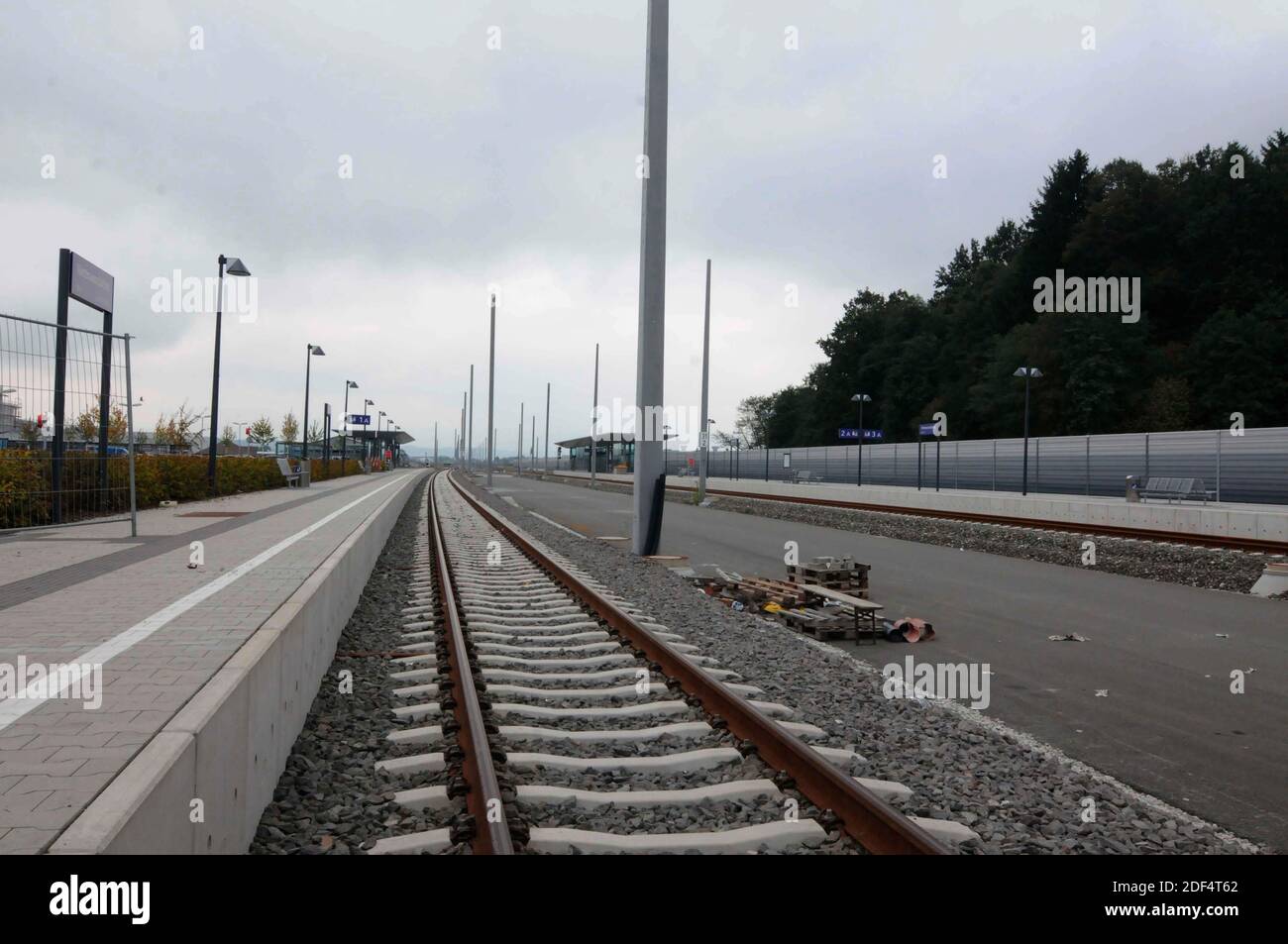 Track construction for public transport, railway traffic and public ...
