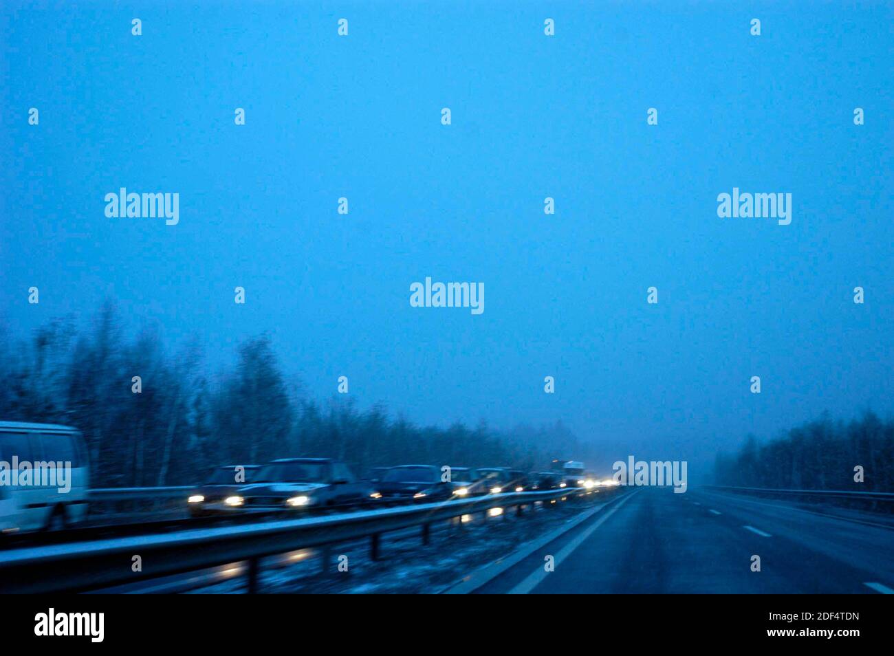 Traffic jam warning system hi-res stock photography and images - Alamy