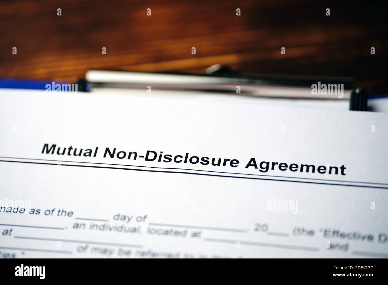Non disclosure agreement hi-res stock photography and images - Alamy