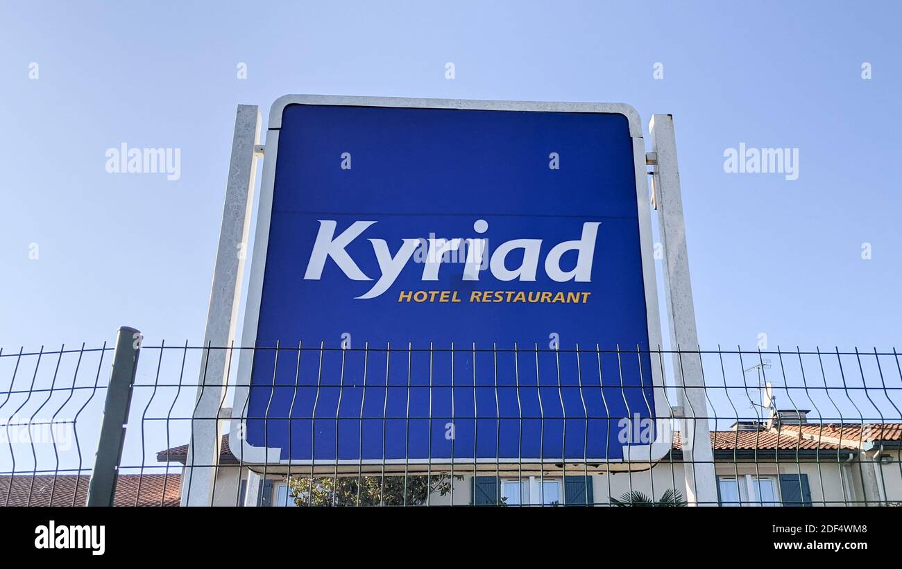 Bordeaux , Aquitaine France - 12 01 2020 : Kyriad hotel sign text and ...