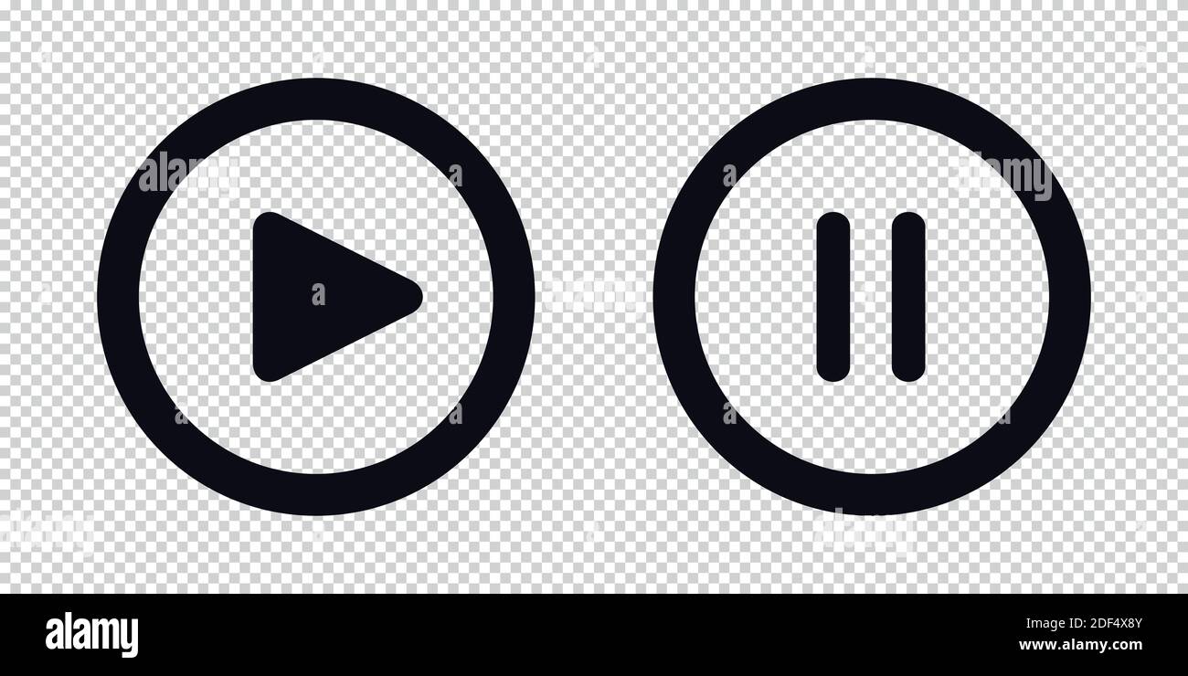 Play Pause Stop Icons High Resolution Stock Photography and Images - Alamy