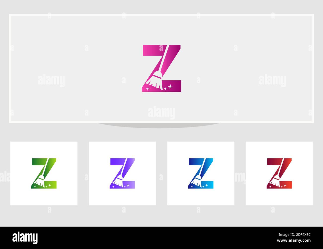 Cleaning Logo On Letter Z. Letter Z Cleaning And Maid Logo Vector ...
