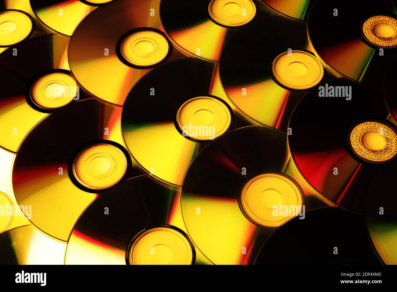 Сd disc background. Compact disk collection decoration Stock Photo - Alamy