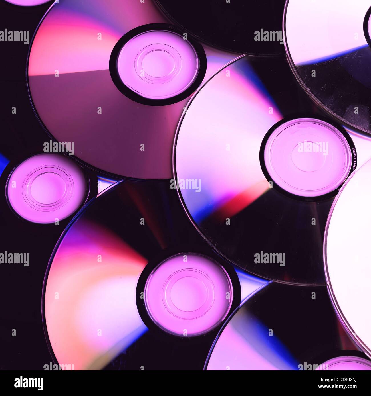 Сd disc background. Compact disk collection decoration Stock Photo - Alamy