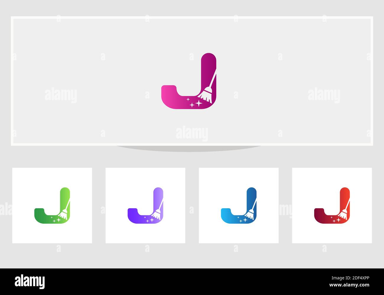 Cleaning Logo On Letter J. Letter J Cleaning And Maid Logo Vector ...