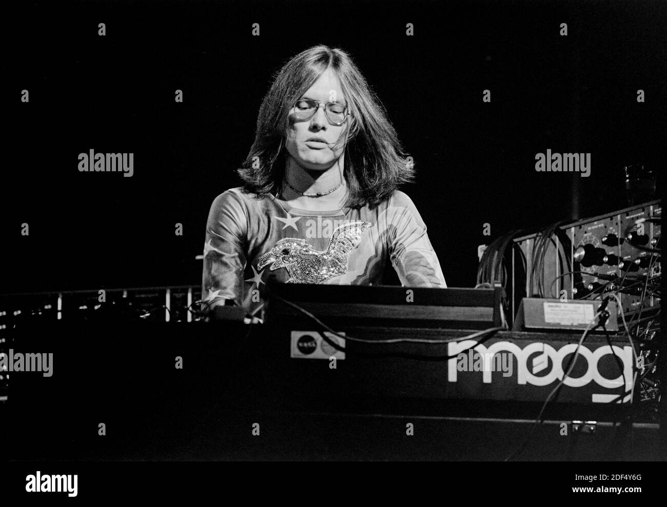 Todd Rundgren with Utopia on stage in The Haguer, Netherlands, October ...