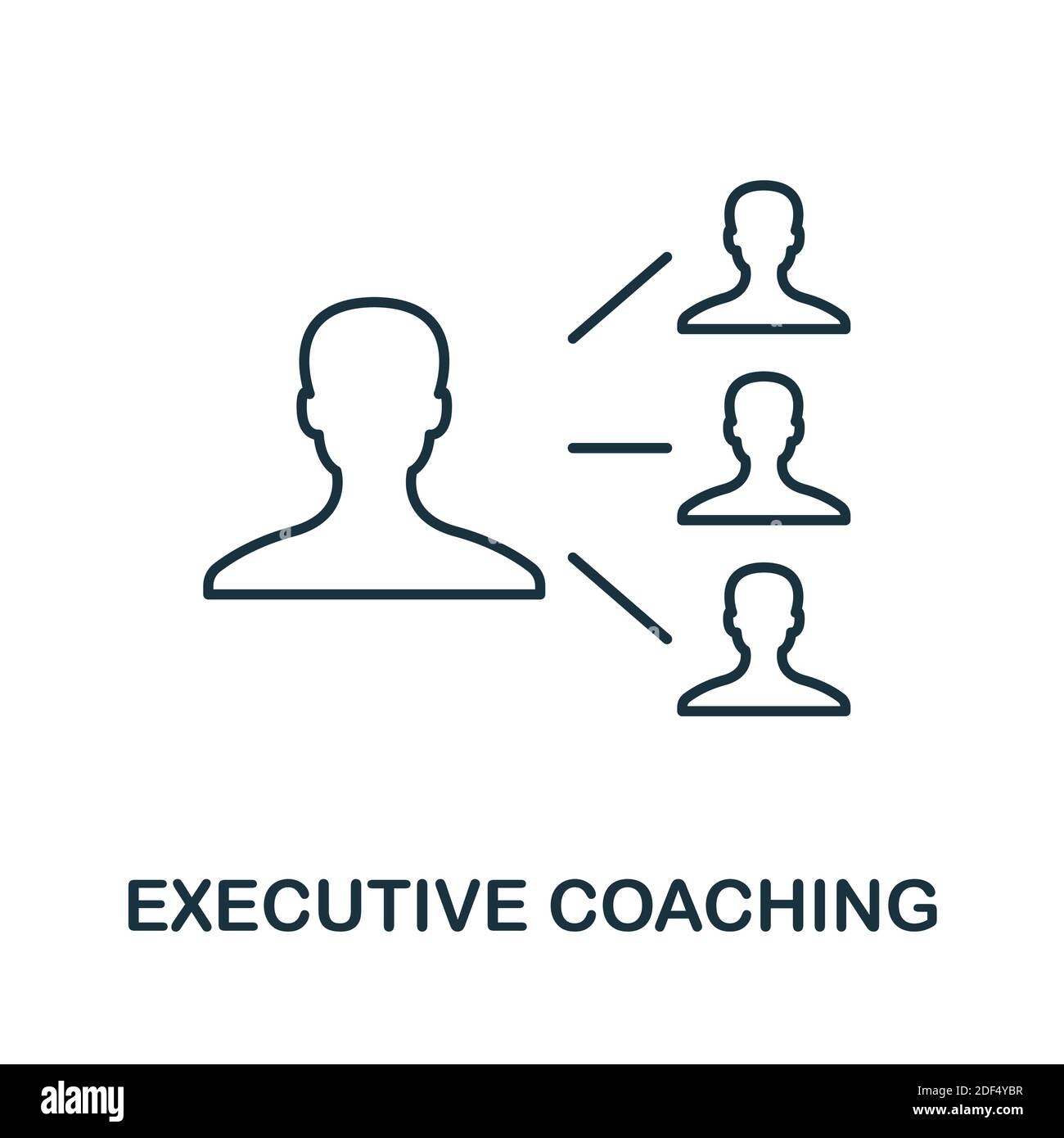 Executive Coaching icon. Line style element from community management ...