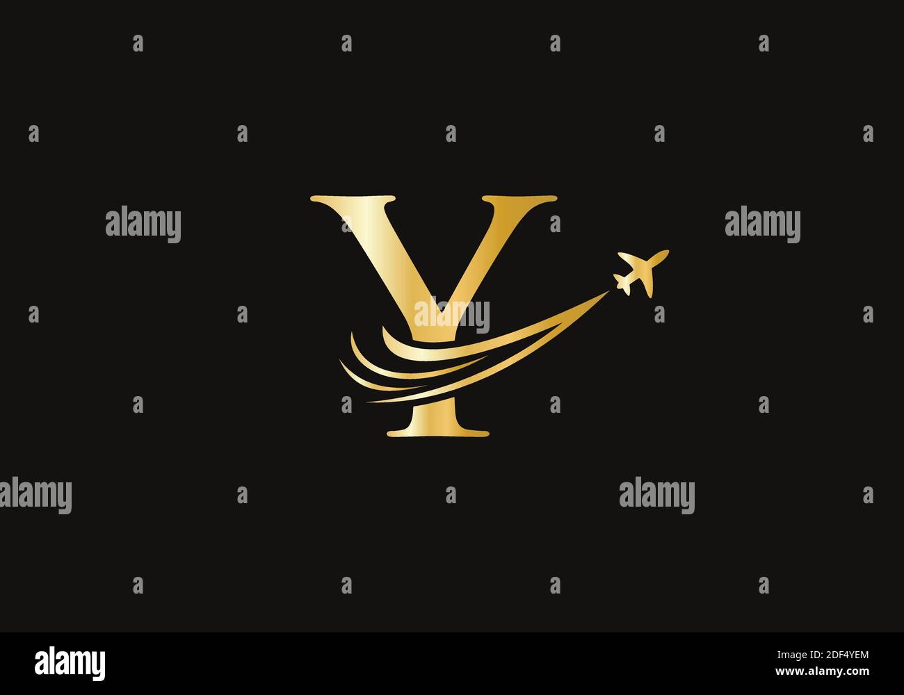 Modern Y letter Travel logo design concept vector. Y travel logo ...