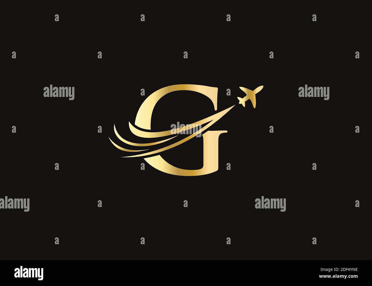 Air Travel G Logo Design with G letter. Letter G Air travel logo design ...