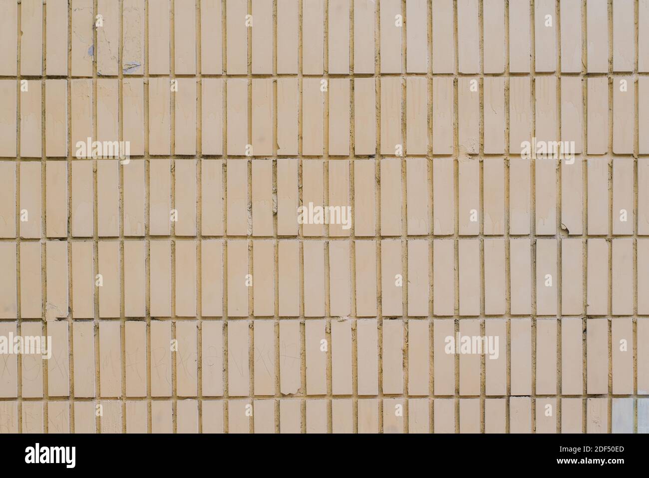 The texture of the walls of smooth brick or smooth tile white and ...