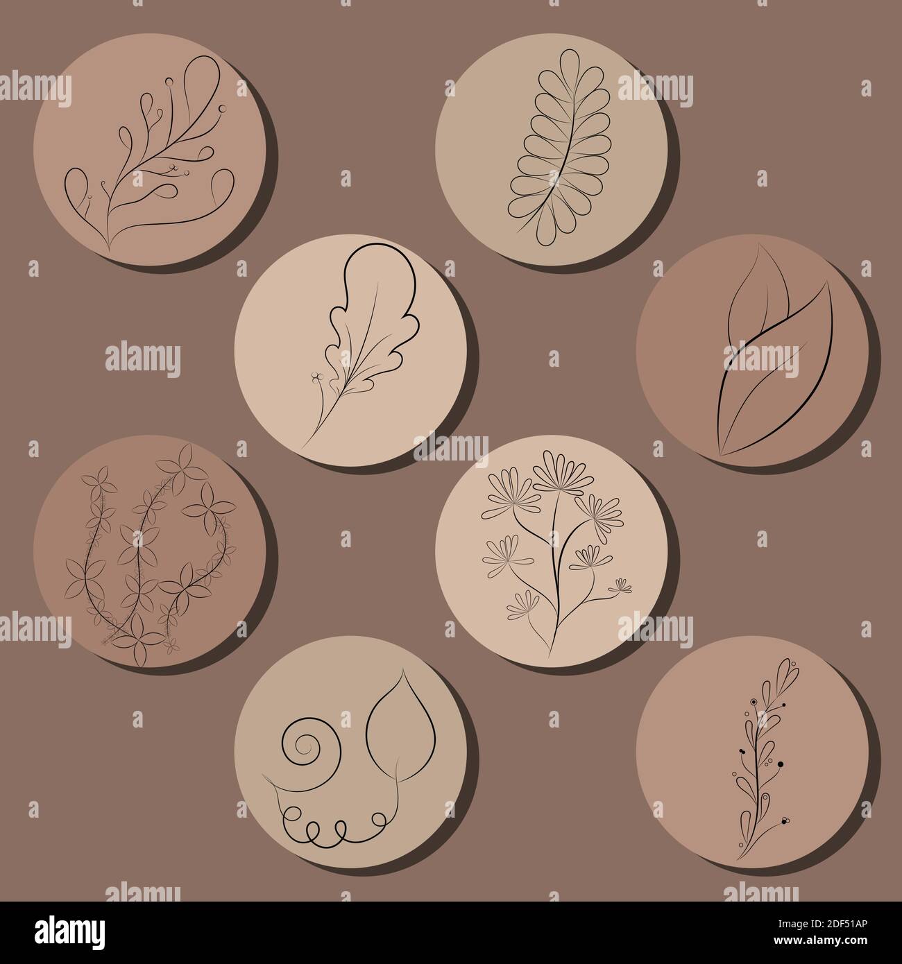 Leaf Icon set Stock Vector Image & Art - Alamy