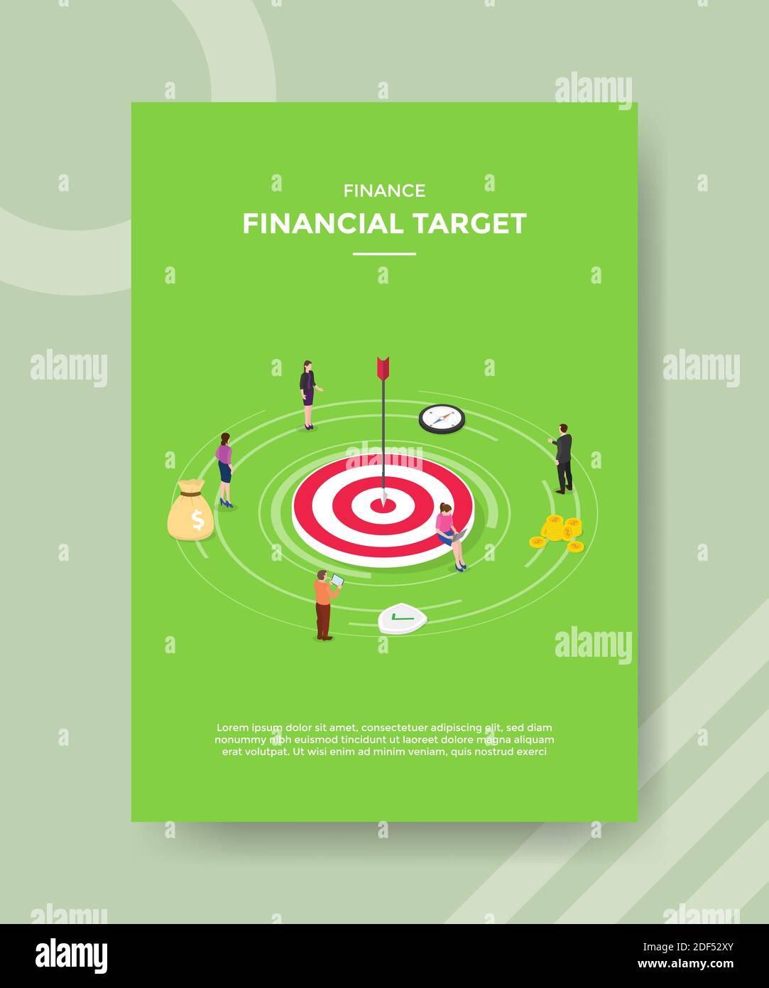 finance financial target people around accuracy arrow target board for ...