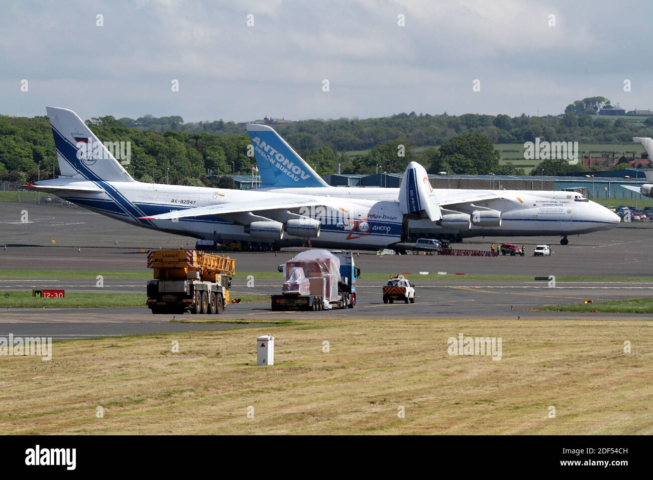 Two Antonov Aircraft at Glasgow Prestwick Airport, Ayrshire, Scotland ...