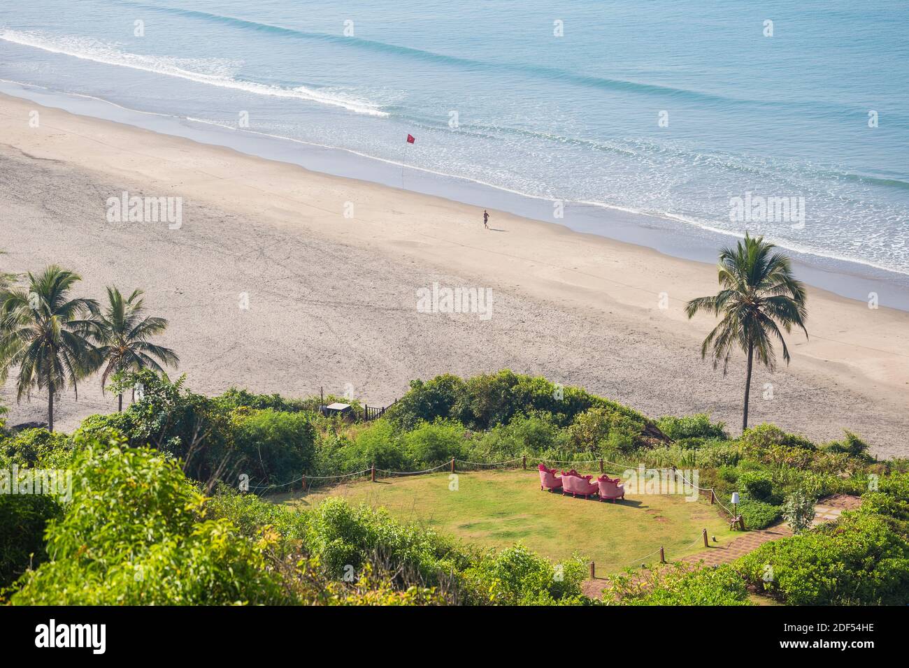India, Goa, View of Vagator Beach Stock Photo - Alamy