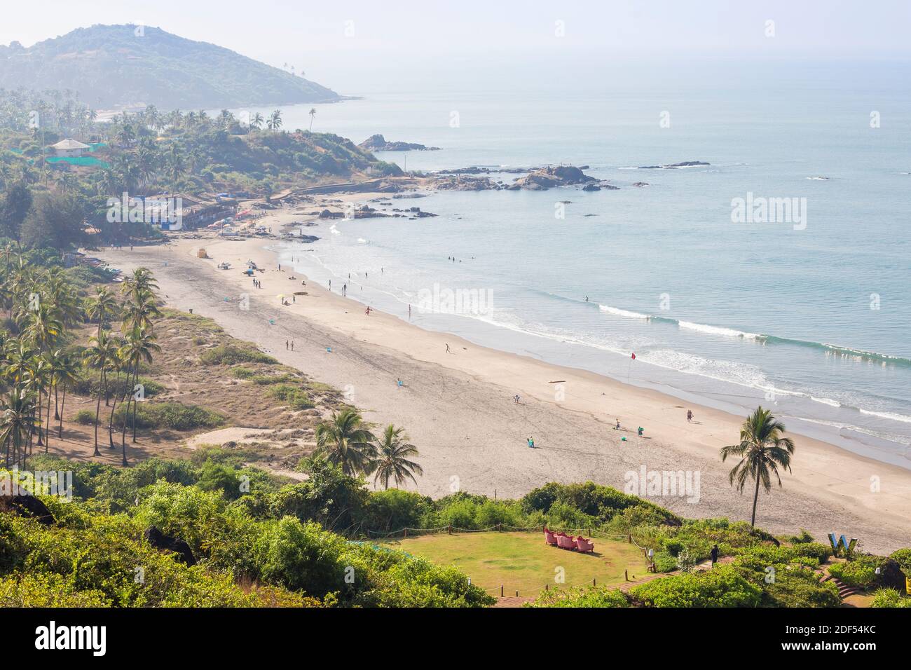 India, Goa, View of Vagator Beach Stock Photo - Alamy
