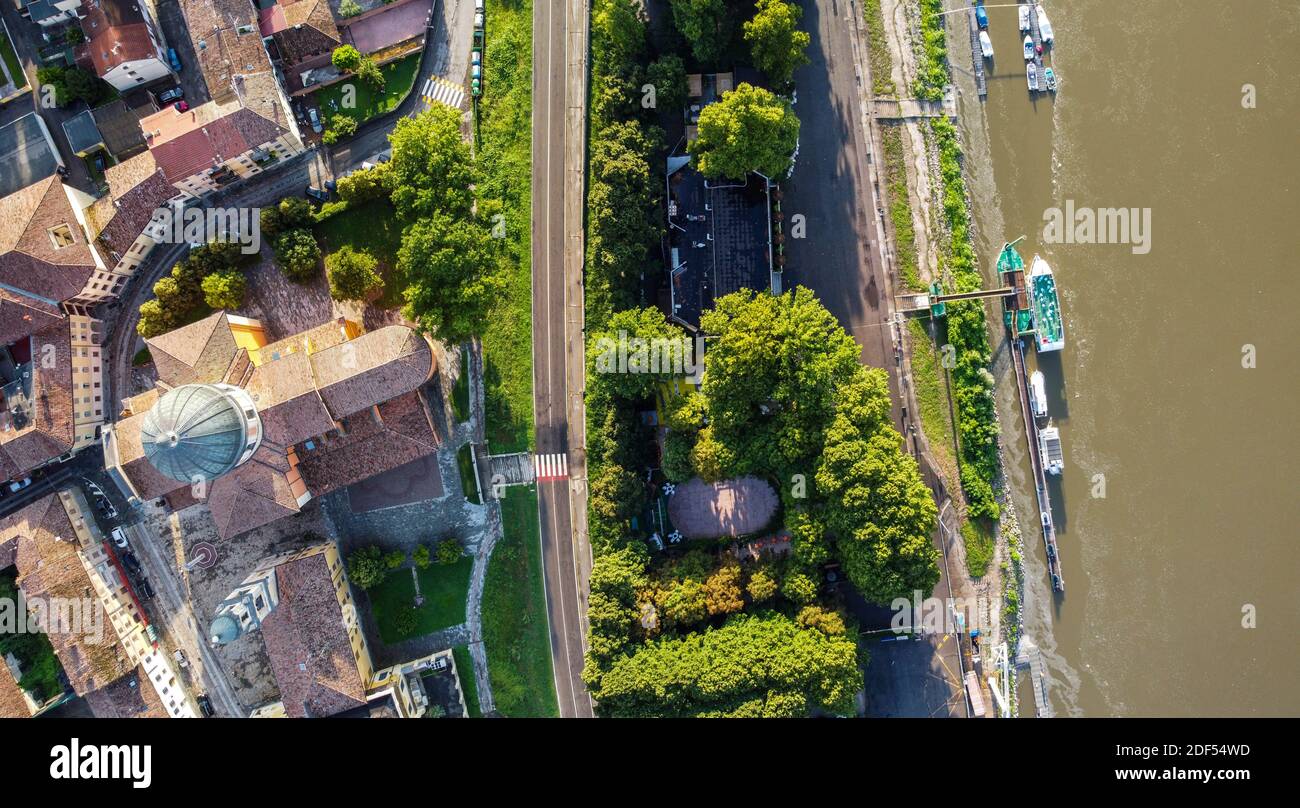 Aerial view of Boretto town, Reggio Emilia, italy Stock Photo - Alamy
