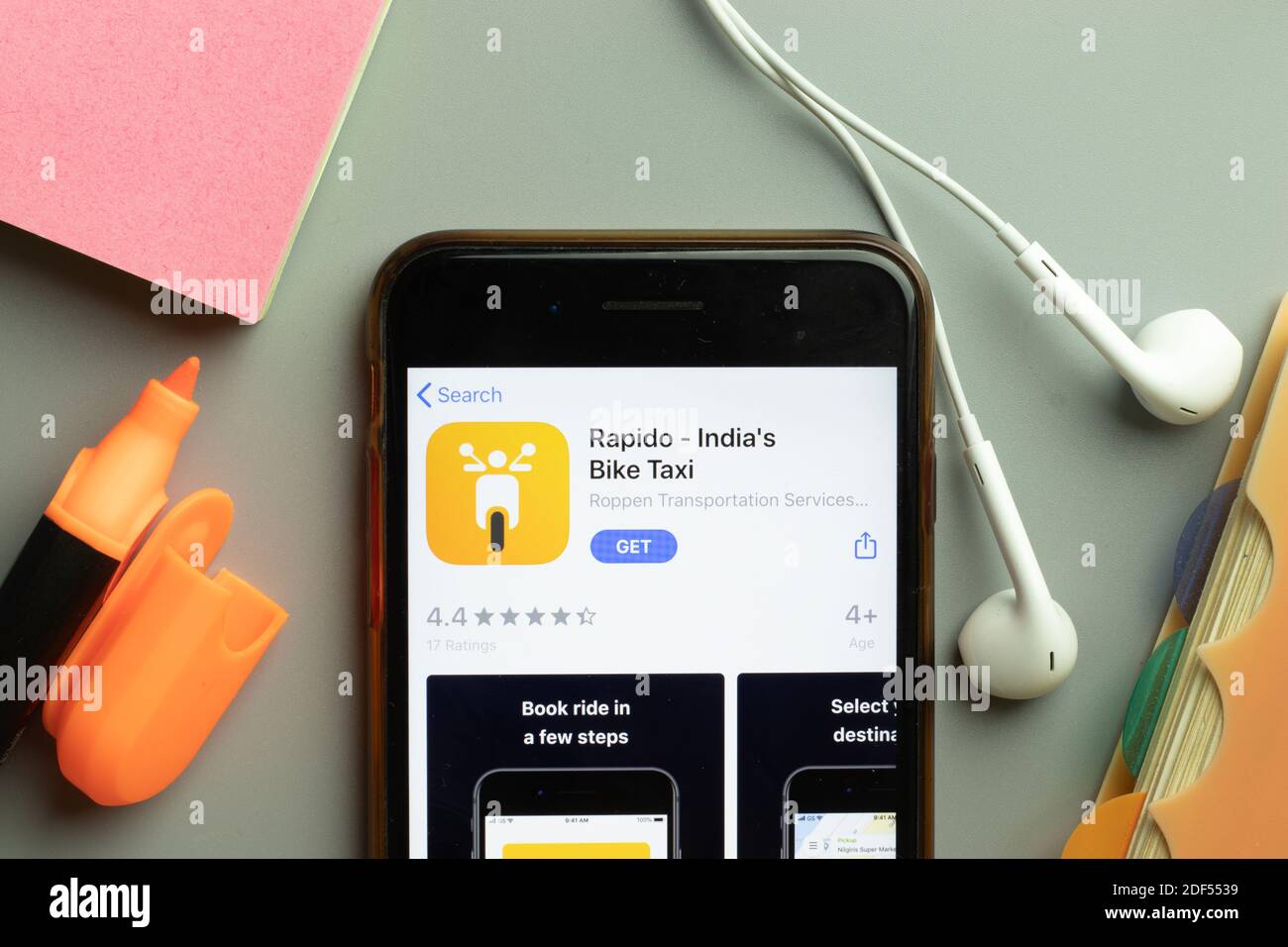 New York, USA - 1 December 2020: Rapido Bike Taxi mobile app icon on ...