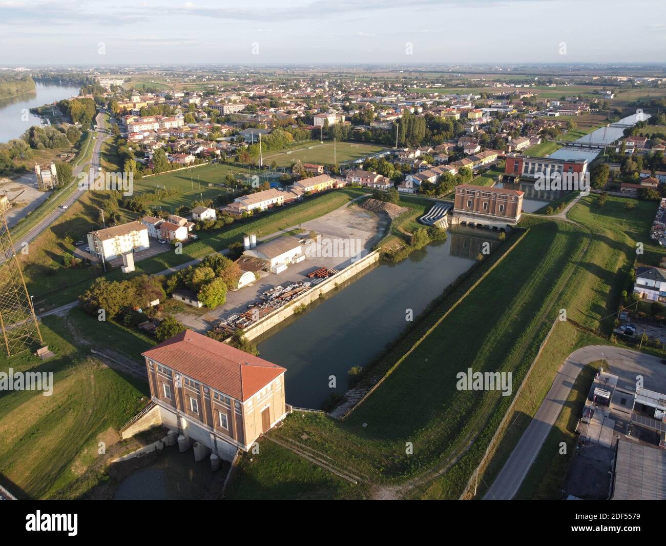 Aerial view of Boretto town, Reggio Emilia, italy Stock Photo - Alamy