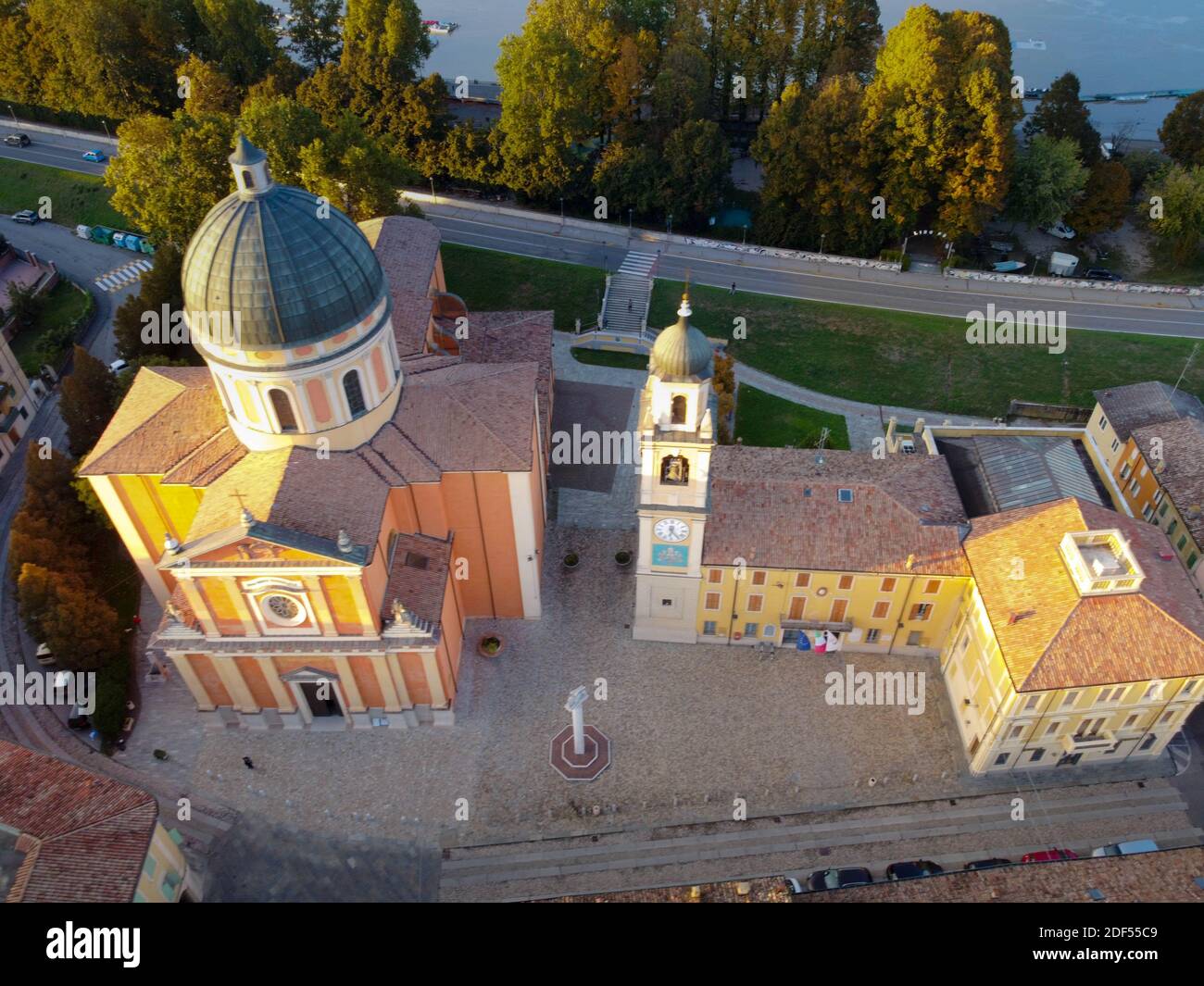 Aerial view of Boretto town, Reggio Emilia, italy Stock Photo - Alamy