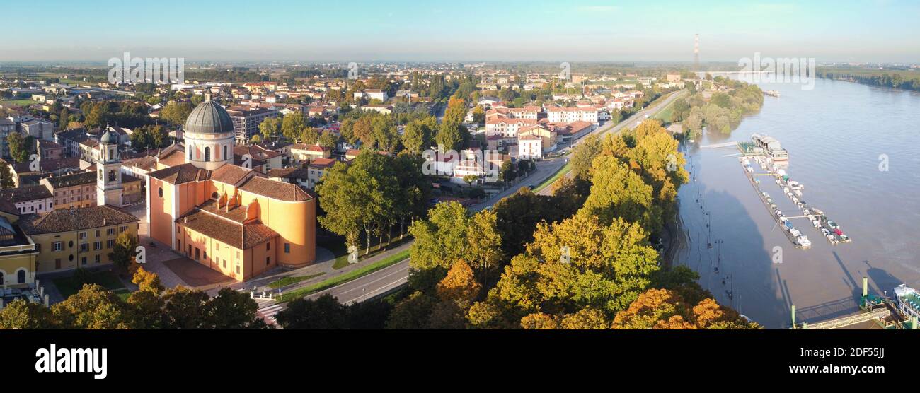Aerial view of Boretto town, Reggio Emilia, italy Stock Photo - Alamy