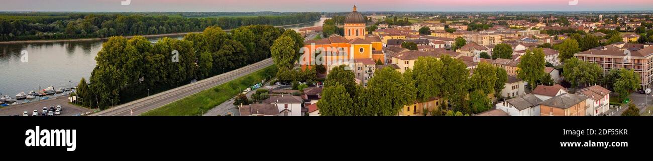 Aerial view of Boretto town, Reggio Emilia, italy Stock Photo - Alamy