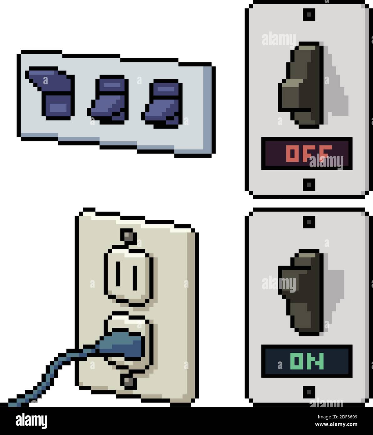 Electricity switch home Stock Vector Images - Alamy