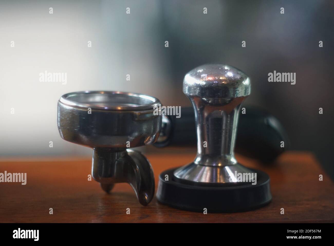 Preparing a tools doing coffee in the cafe in the morning Stock Photo ...