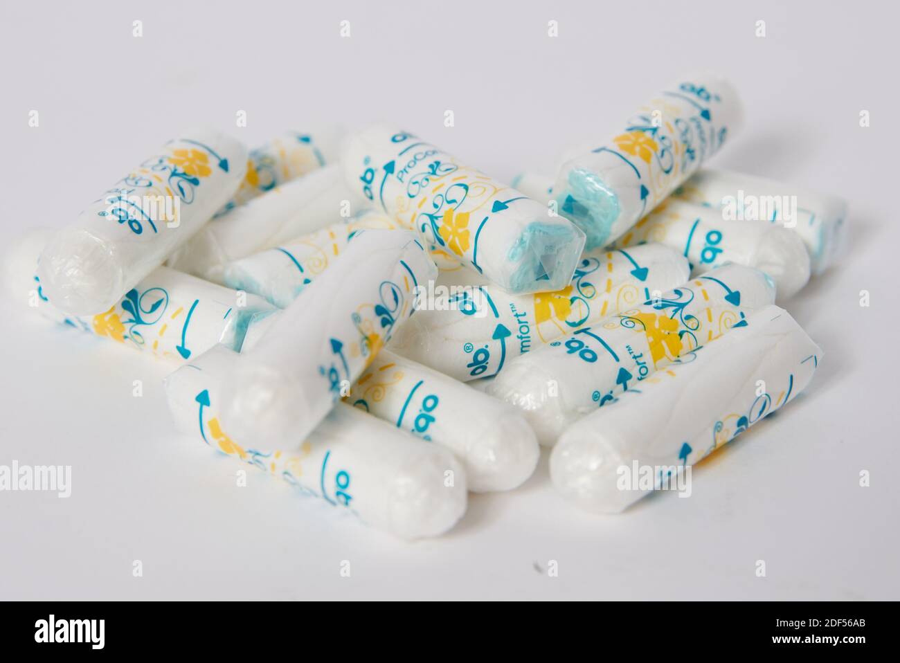 Berlin, Germany. 27th Nov, 2020. Tampons from the company o.b. are on a ...