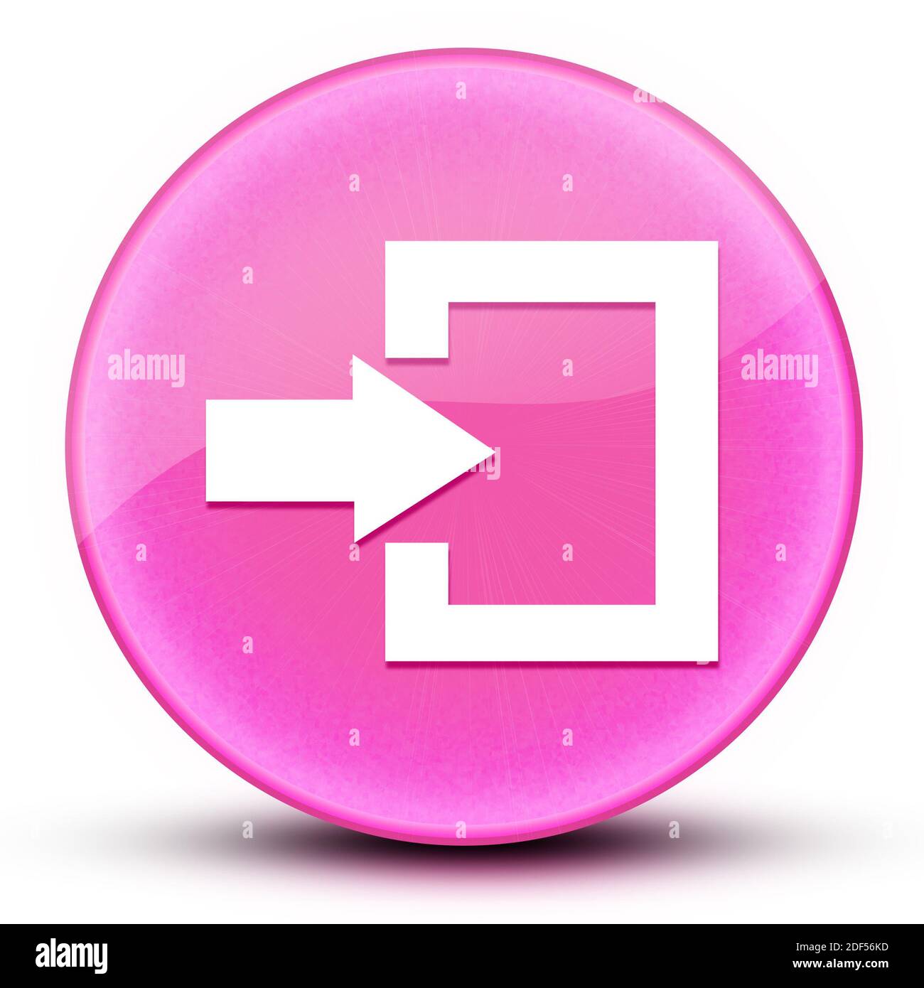 Login eyeball glossy elegant pink round button abstract illustration ...