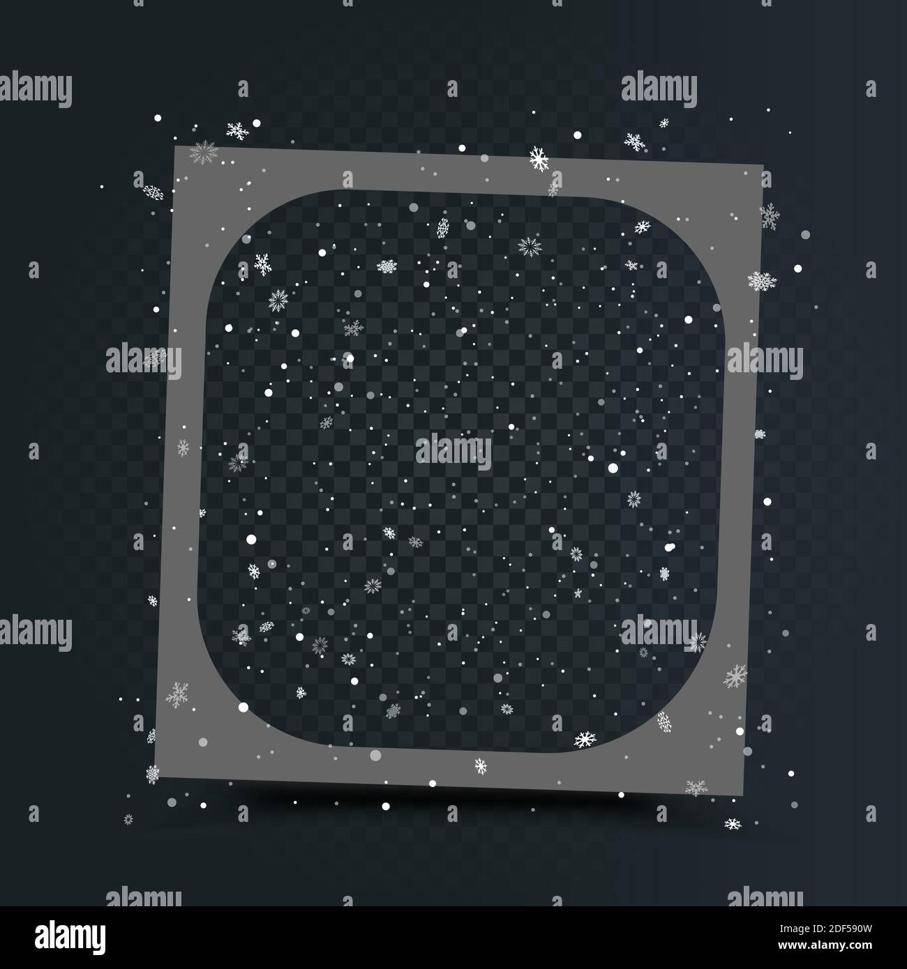 Christmas photo frame with rounded corners Stock Vector Image & Art - Alamy