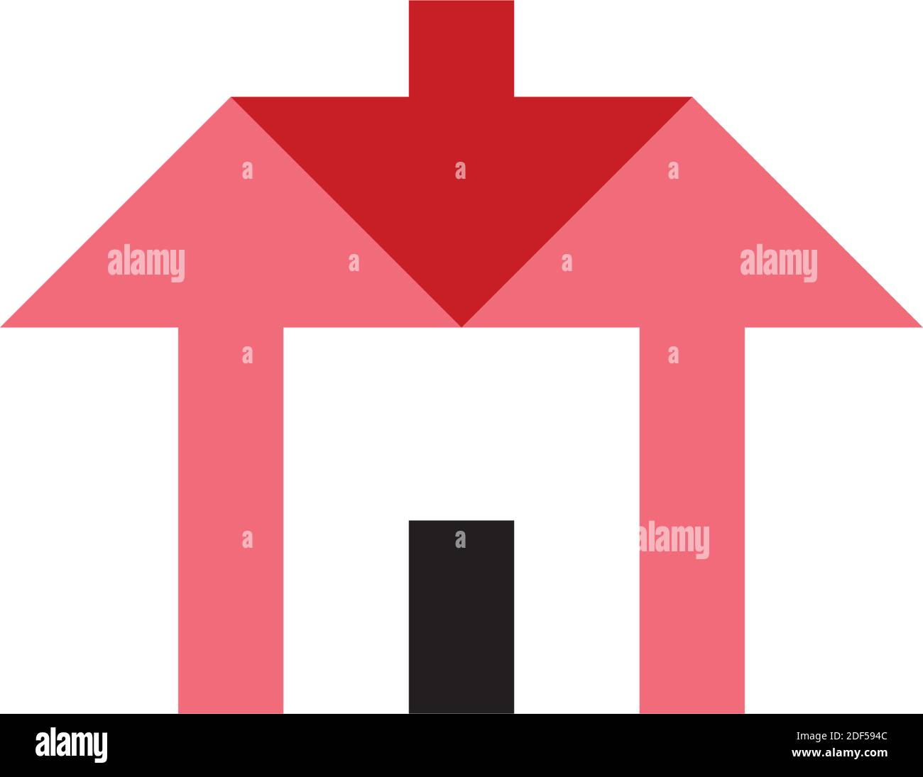 arrows house home icon logo vector real estate Stock Vector Image & Art ...