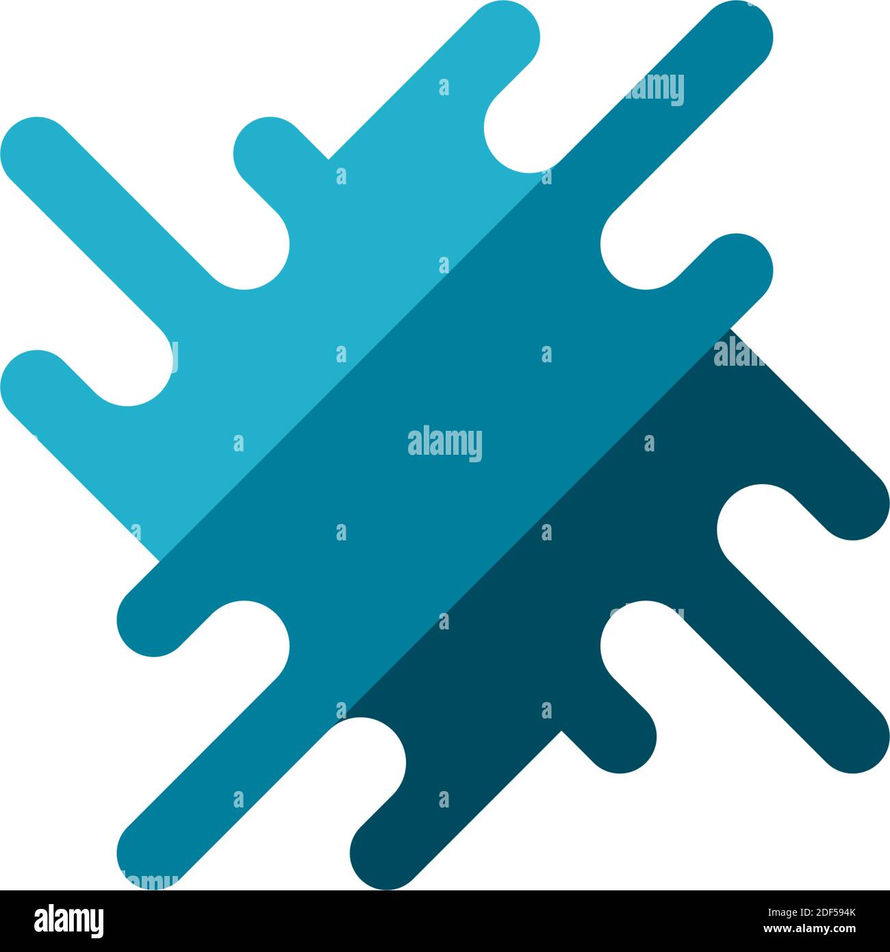 abstract tech business logo element blue symbol Stock Vector Image ...