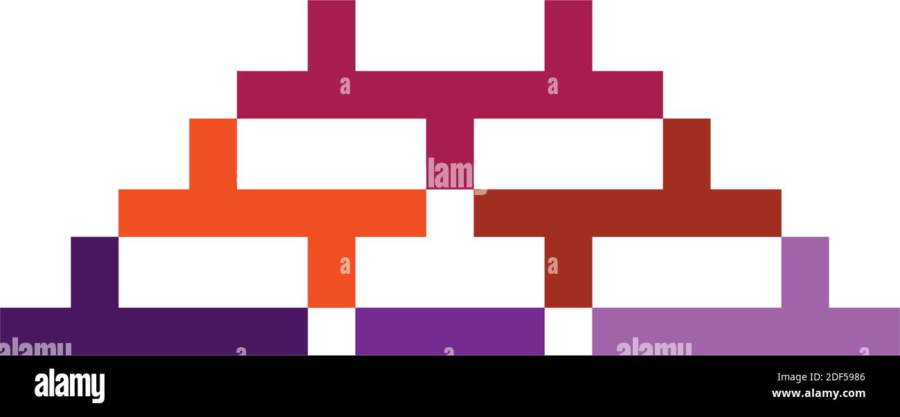 brick wall symbol logo vector icon Stock Vector Image & Art - Alamy