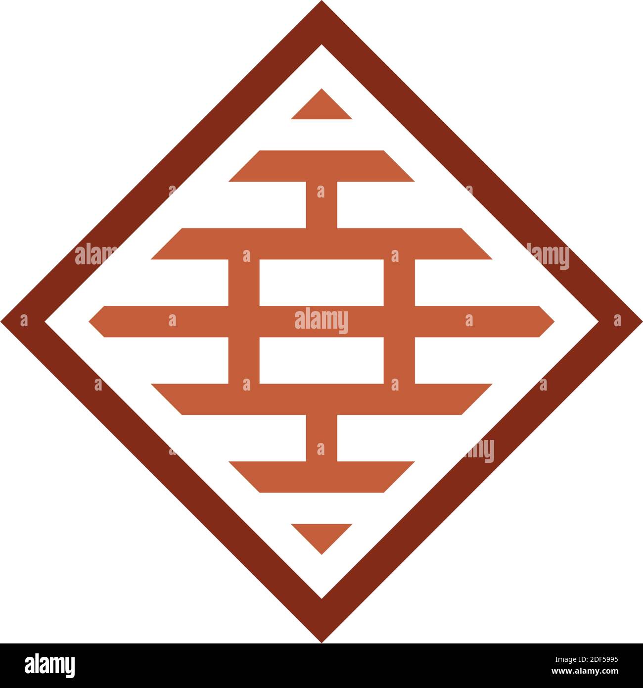 brick logo symbol vector wall icon Stock Vector Image & Art - Alamy