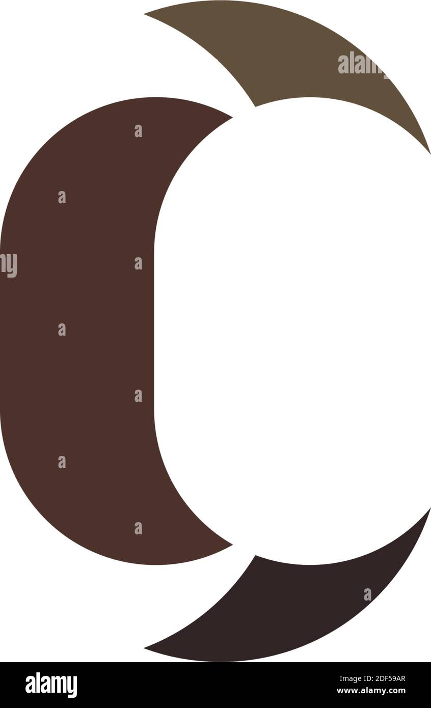 c logo letter brown icon vector design Stock Vector Image & Art - Alamy