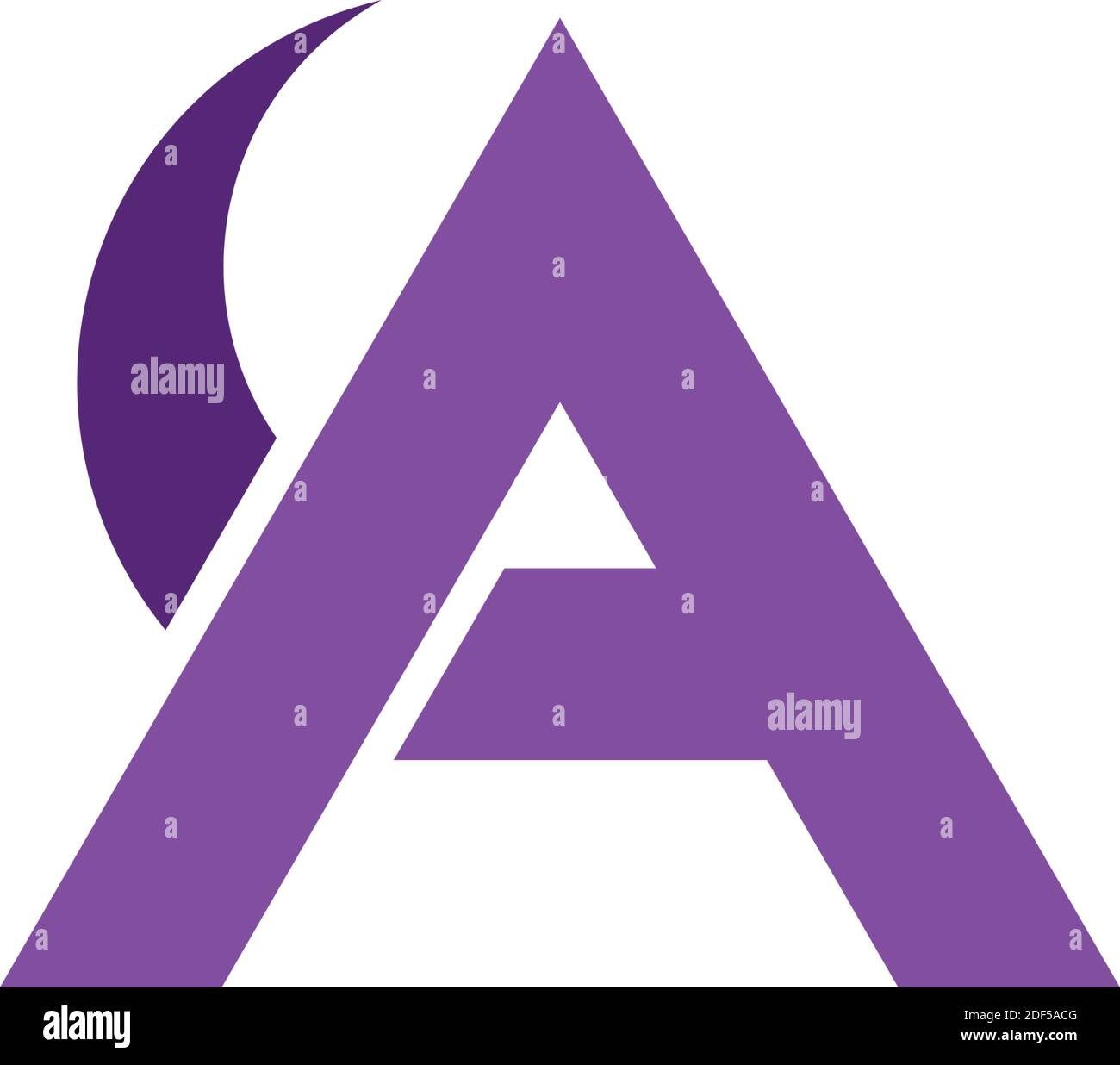 letter logo a purple vector symbol design Stock Vector Image & Art - Alamy