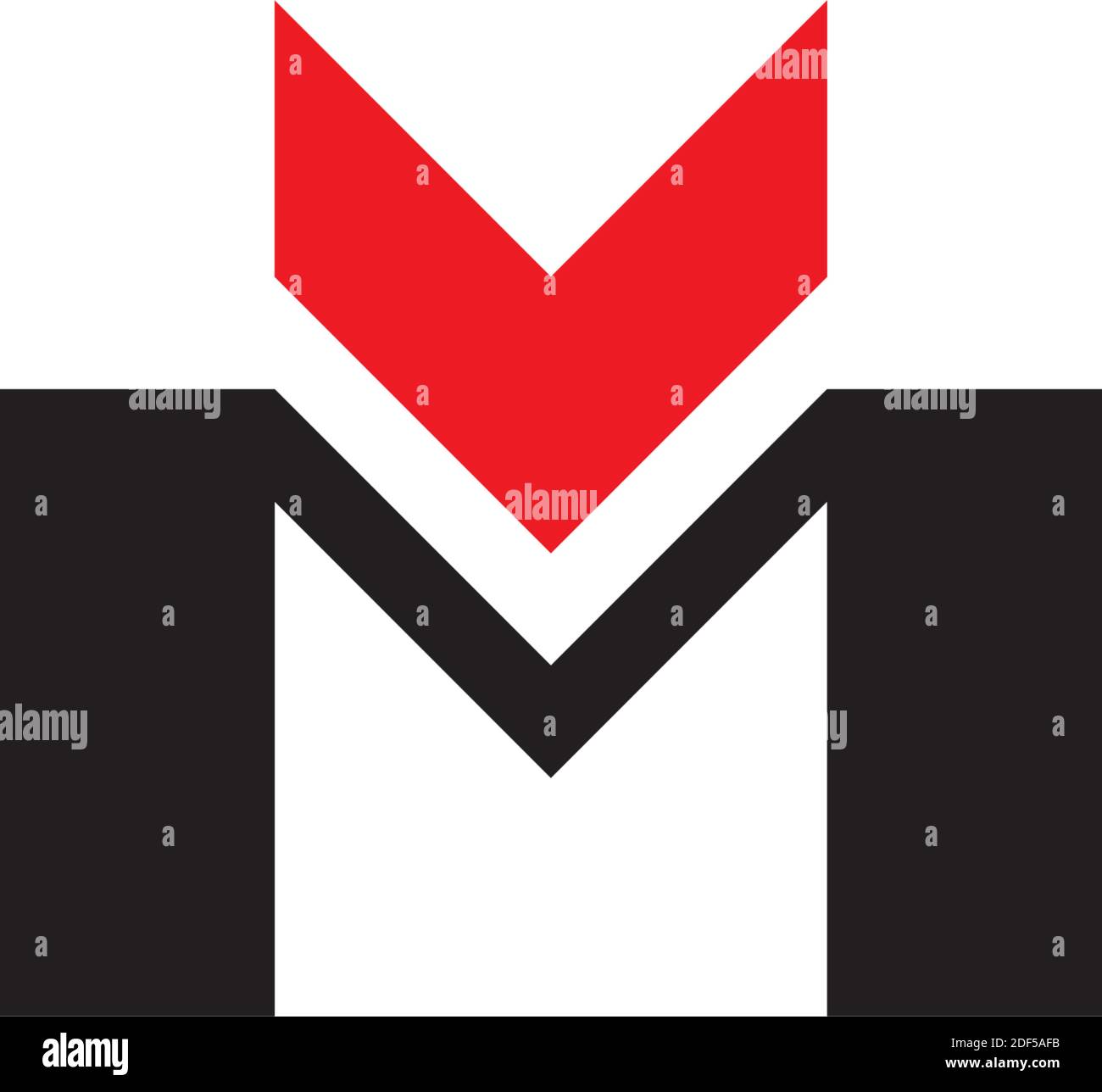 letter mv m and v symbol logo vector Stock Vector Image & Art - Alamy