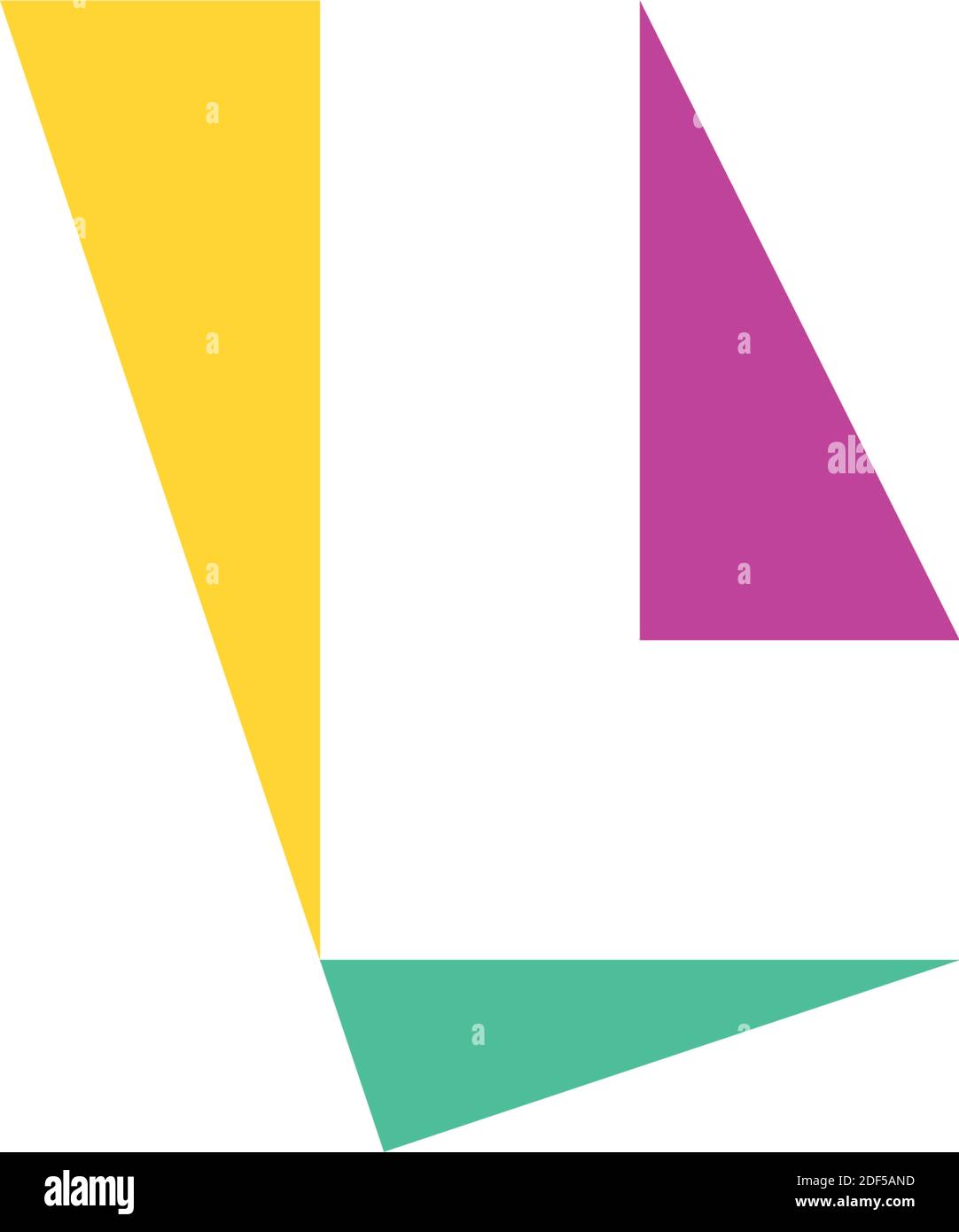 Logo triangles Cut Out Stock Images & Pictures - Alamy