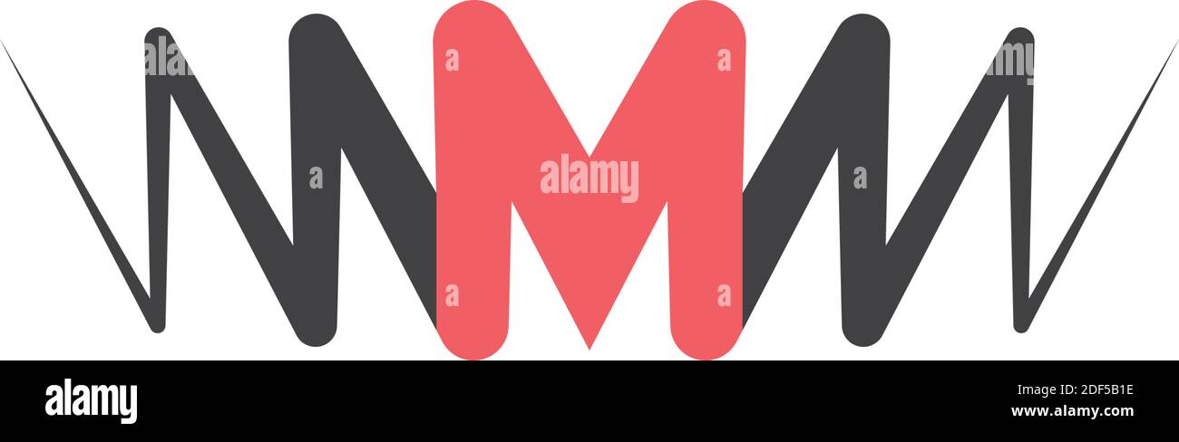 logo letter m wave icon symbol design Stock Vector Image & Art - Alamy
