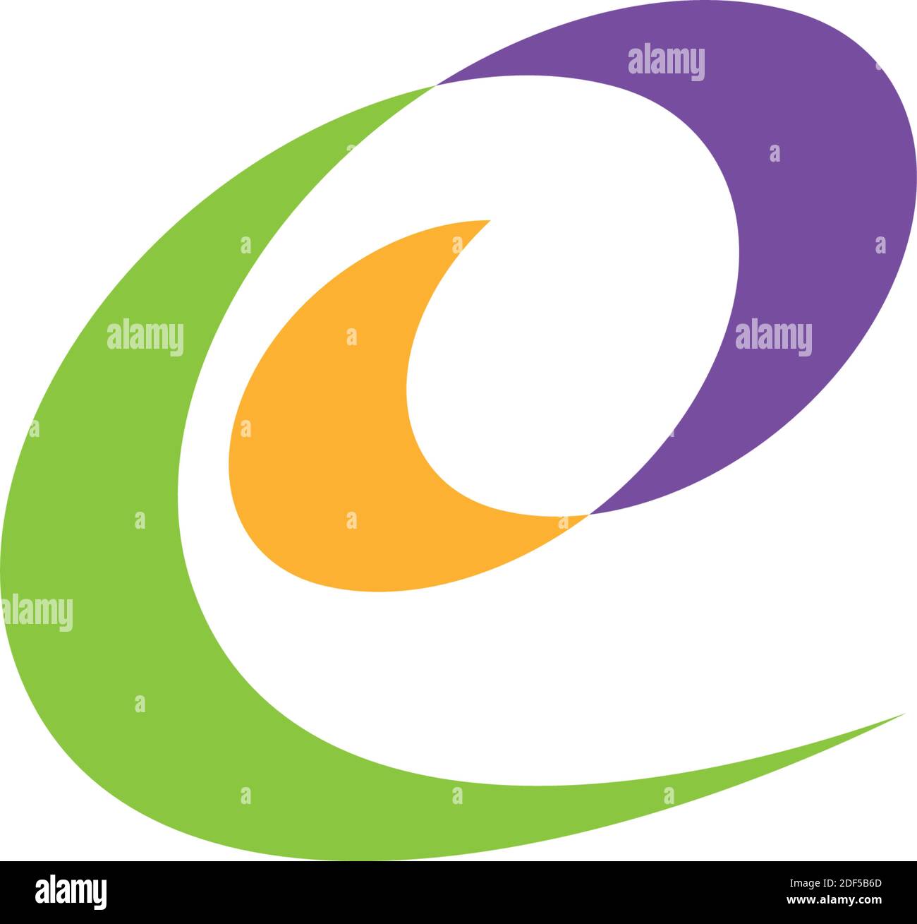 Stylized Wave Letter E Logo Vector Symbol Stock Vector Image And Art Alamy