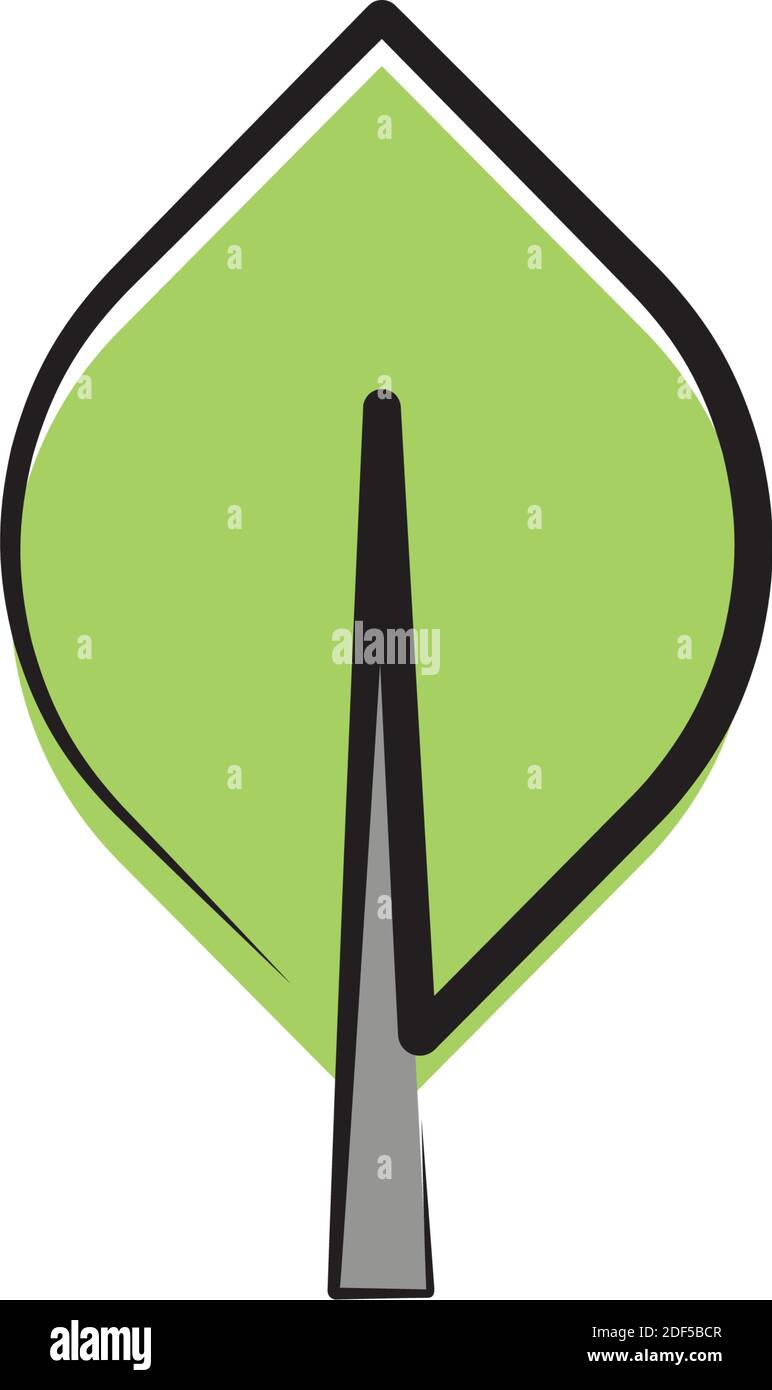 tree leaf vector sign design element Stock Vector Image & Art - Alamy