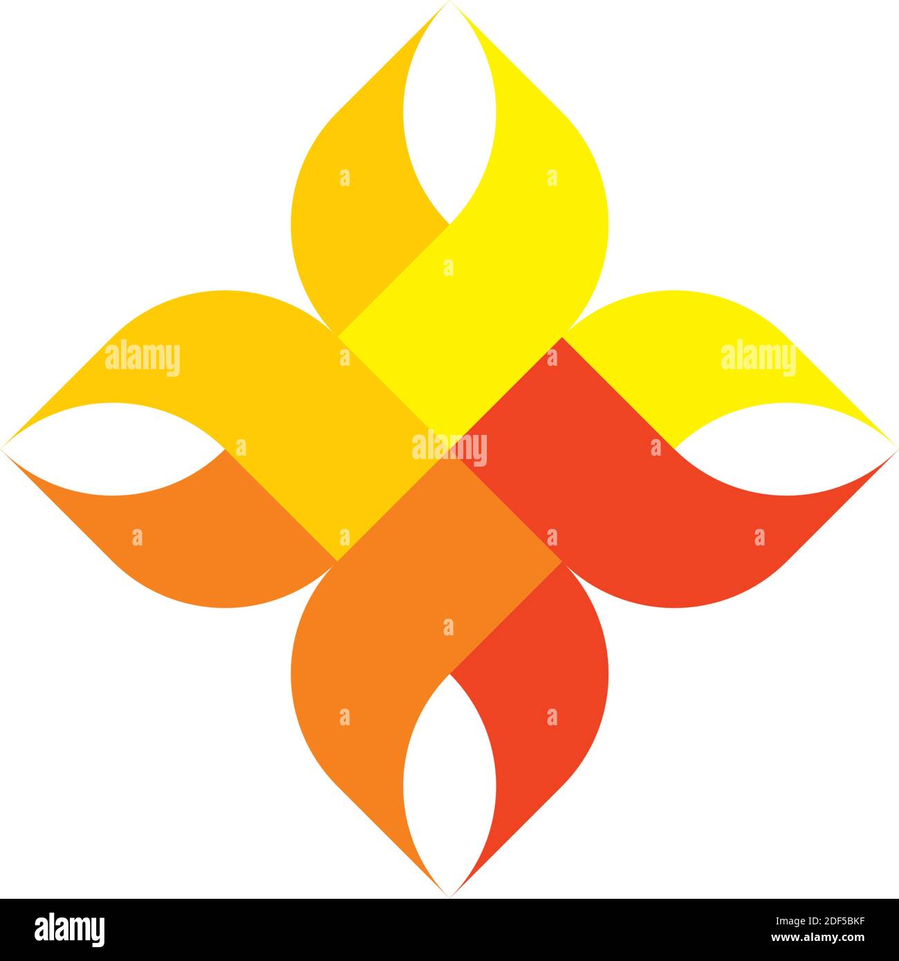 abstract fire flame icon geometric logo design Stock Vector Image & Art ...