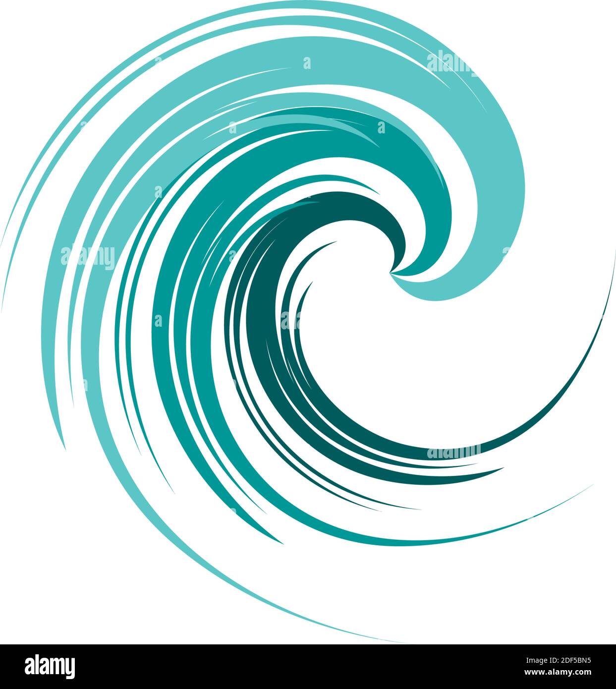 abstract water wave ocean logo vector icon illustration Stock Vector ...