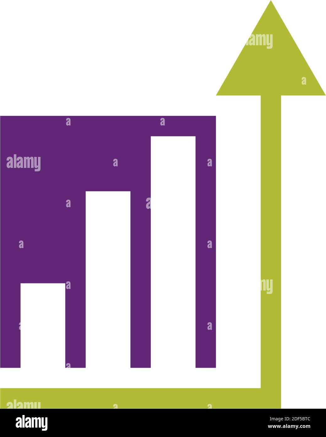 business growth chart logo vector icon Stock Vector Image & Art - Alamy